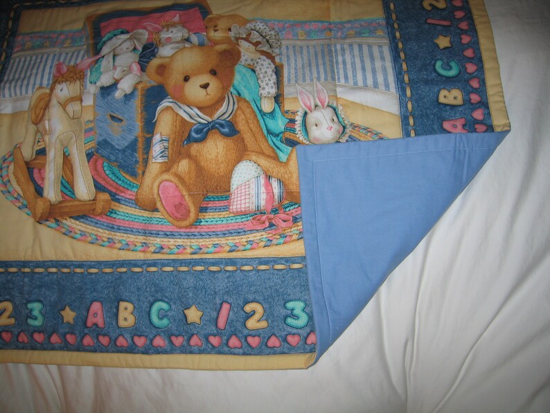 Cherished Teddies Toy Box Quilt Comforter Blanket With Color Matching ...