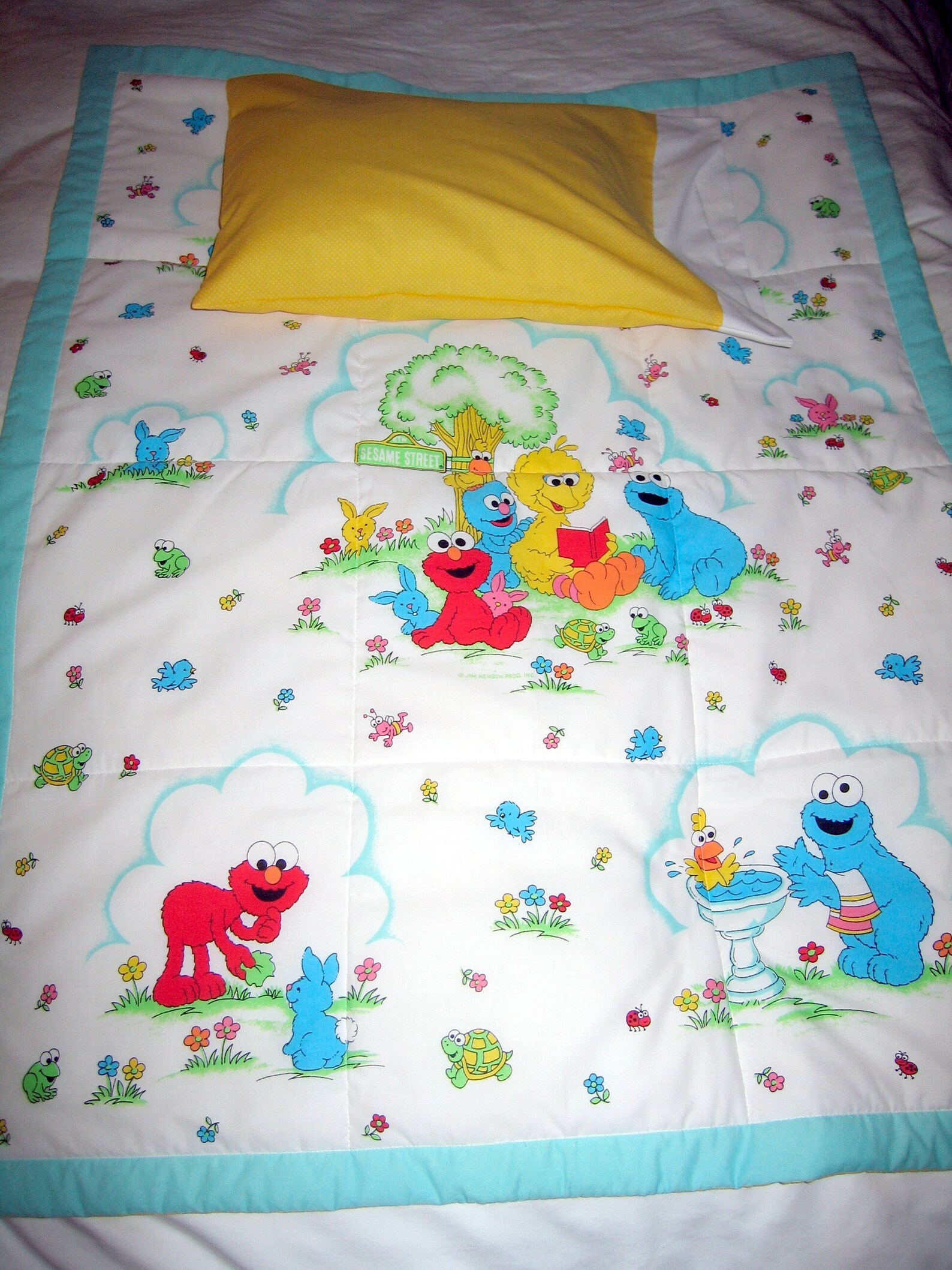 Cartoon Character Quilted Comforter Blanket With Pillow Case - Etsy