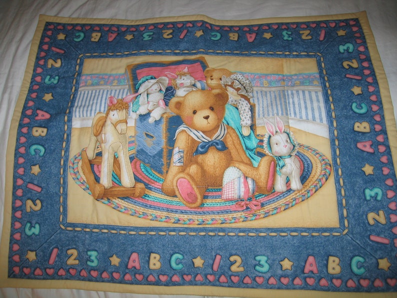 Cherished Teddies Toy Box Quilt Comforter Blanket With Color Matching ...