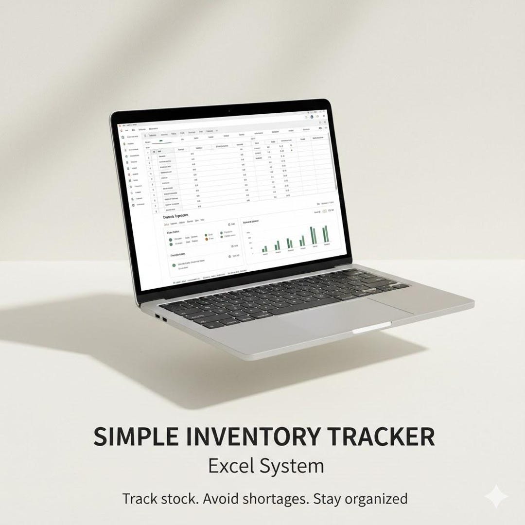 Simple Inventory Tracker Excel | Easy Stock Management Spreadsheet ...