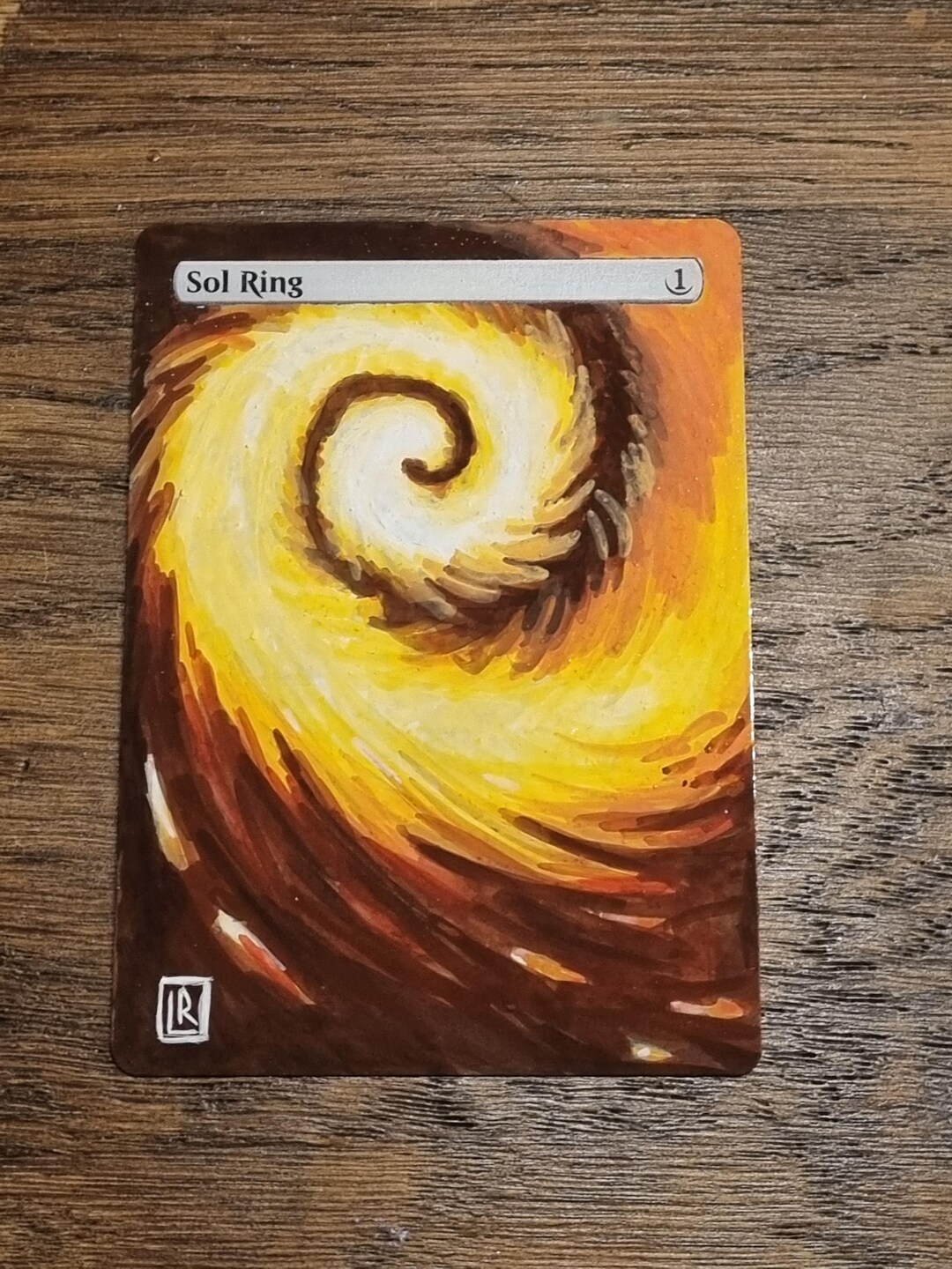 Sol Ring | Magic the Gathering Hand Painted Card Alter - Etsy