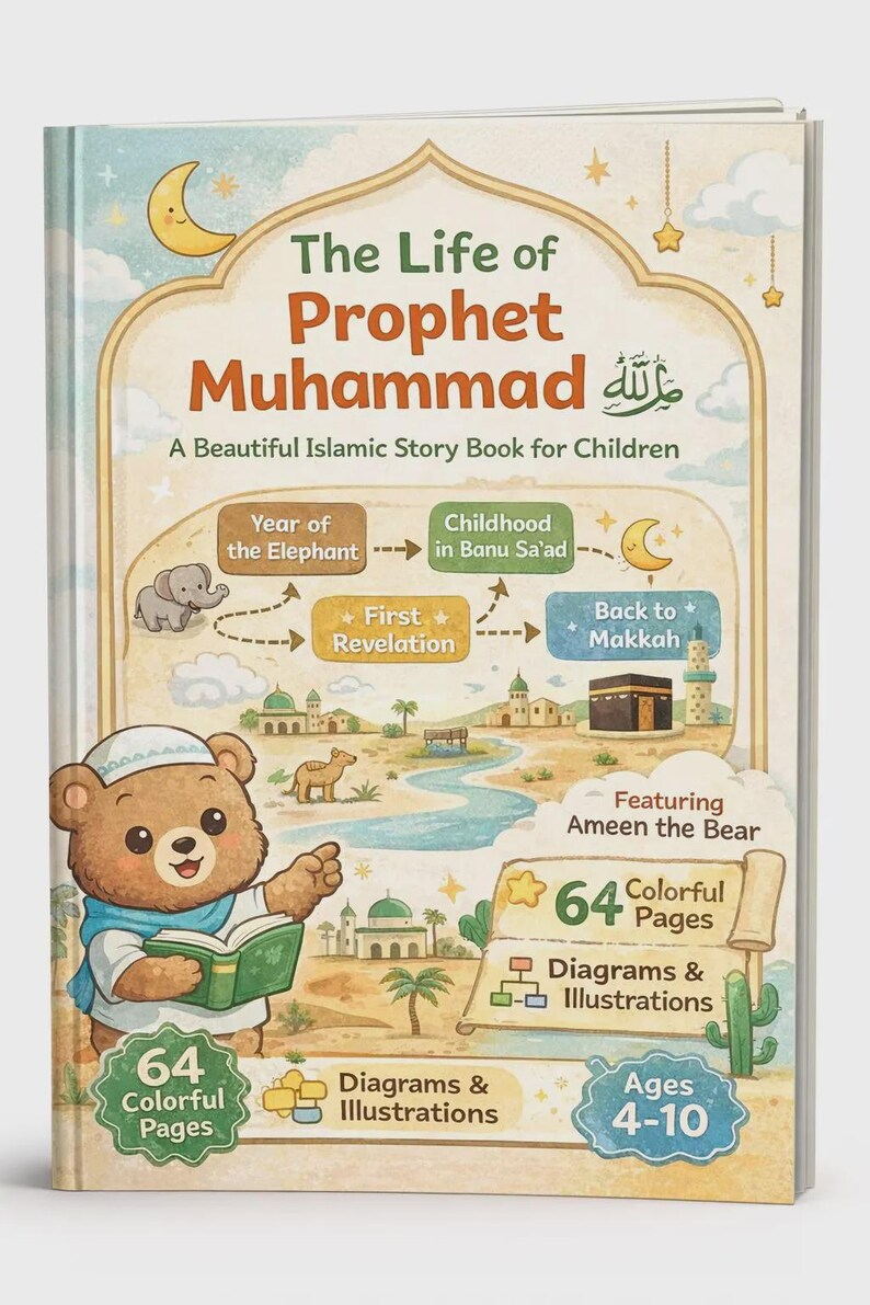 Prophet Muhammad Kids Book | Seerah Stories, Colorful Illustrations ...
