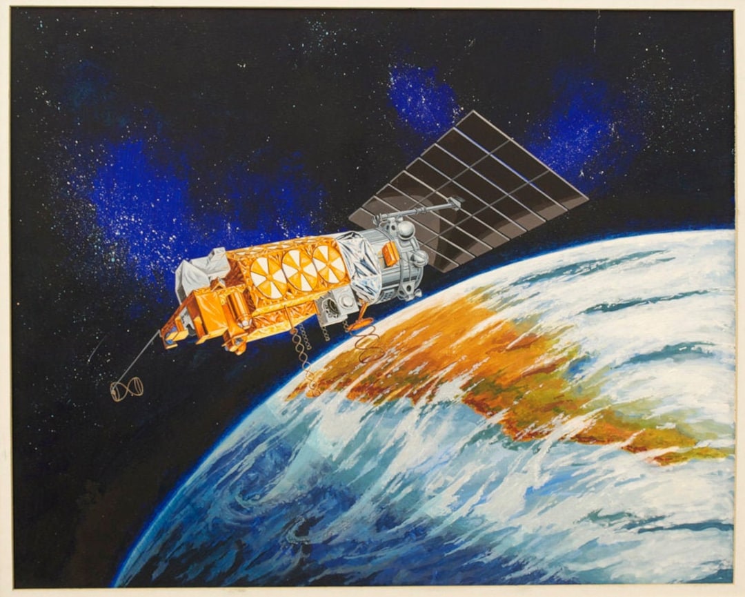 Space Art, Satellite Painting, Illustration, NASA, Defense ...