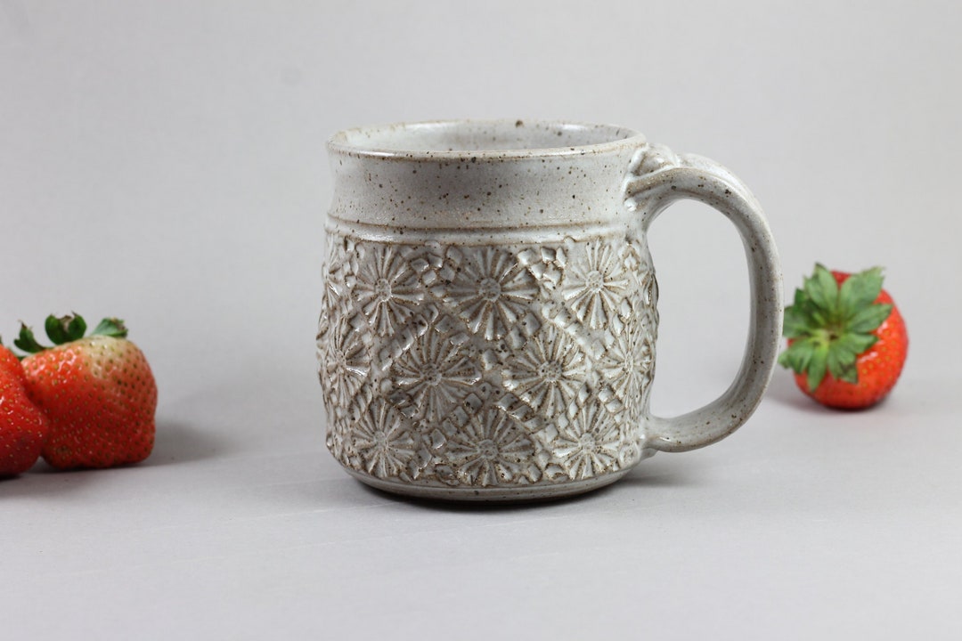 Ceramic Tankard Mug - 10oz - Stamp Texture - Etsy