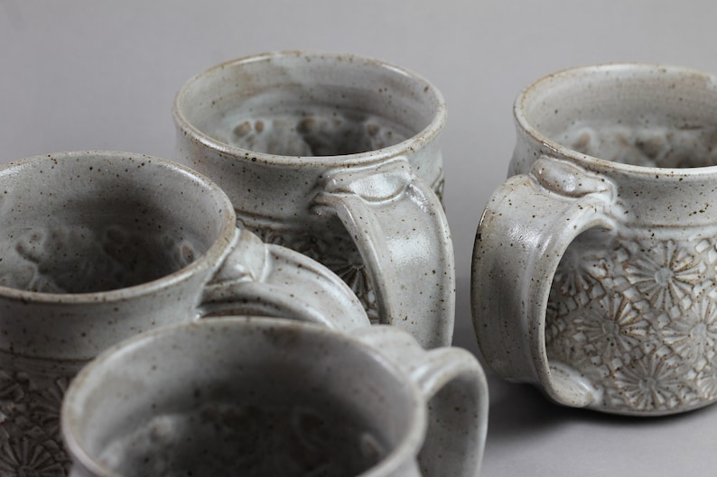 Ceramic Tankard Mug 10oz Stamp Texture | Etsy