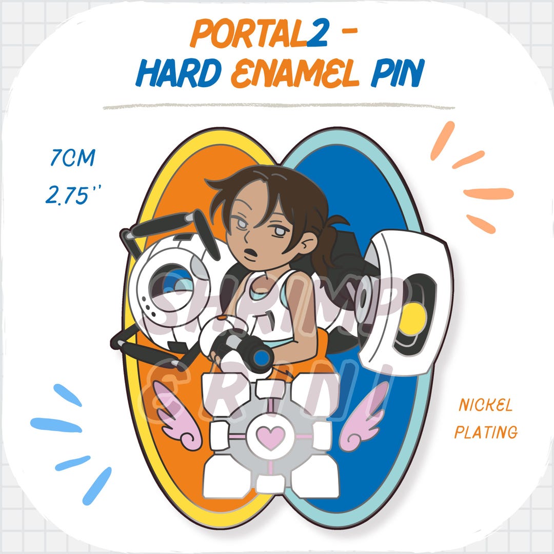 PORTAL 2 - Hard Enamel Pin - Etsy
