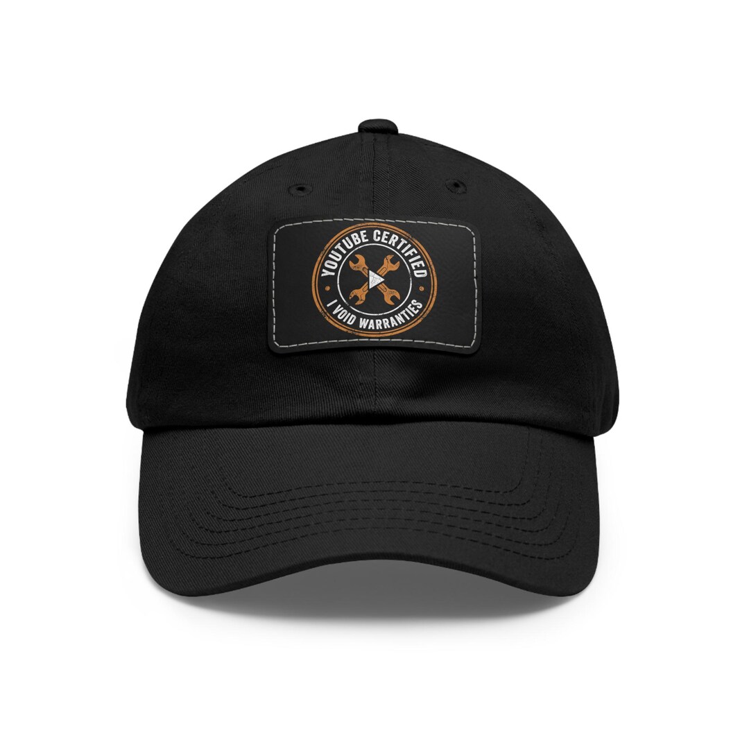 Funny Mechanic Hat, "youtube Certified" Patch Cap, DIY Dad Gift, Car ...