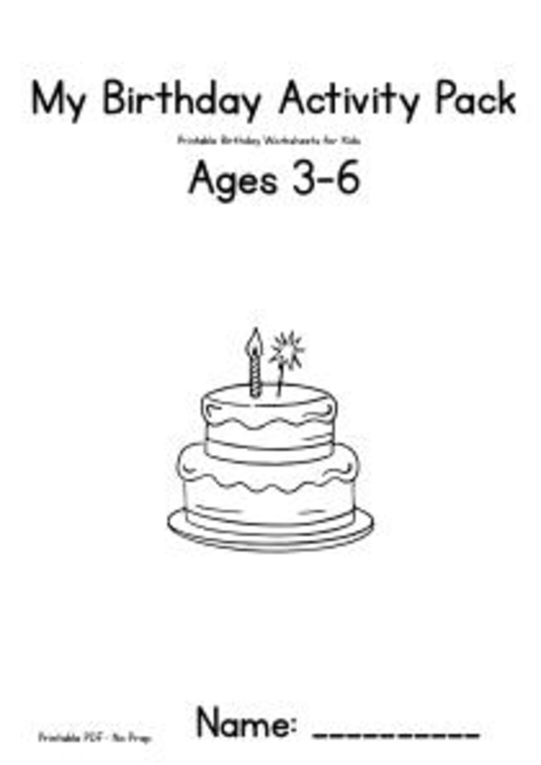 My Birthday Activity Pack | Printable Birthday Worksheets for Kids ...