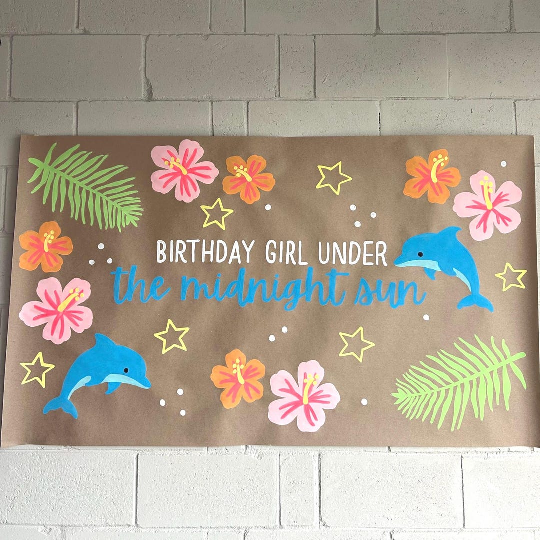 Custom Hand-painted Party Banner | Personalized Celebration Decor ...