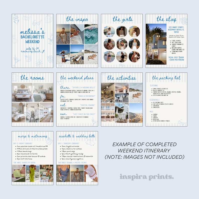 Coastal Bachelorette Itinerary, Last Toast on the Coast Weekend ...