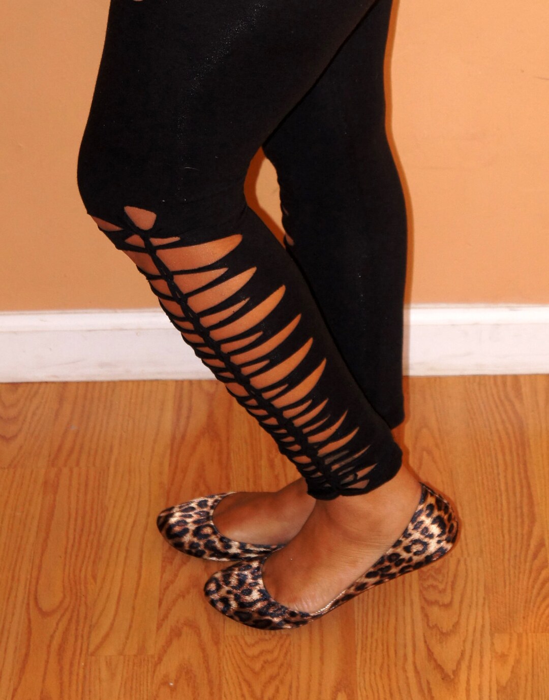Plus Size Leggings Womens Flirty Leggings Long Black Leggings, Plus ...