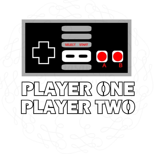 Player One Player Two Svg - Etsy