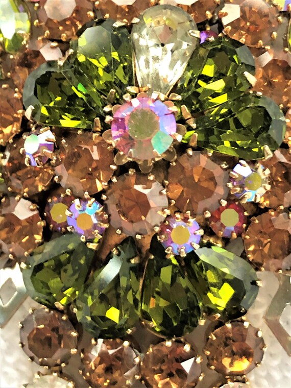 Vintage vendome brooch crystal - Gem
