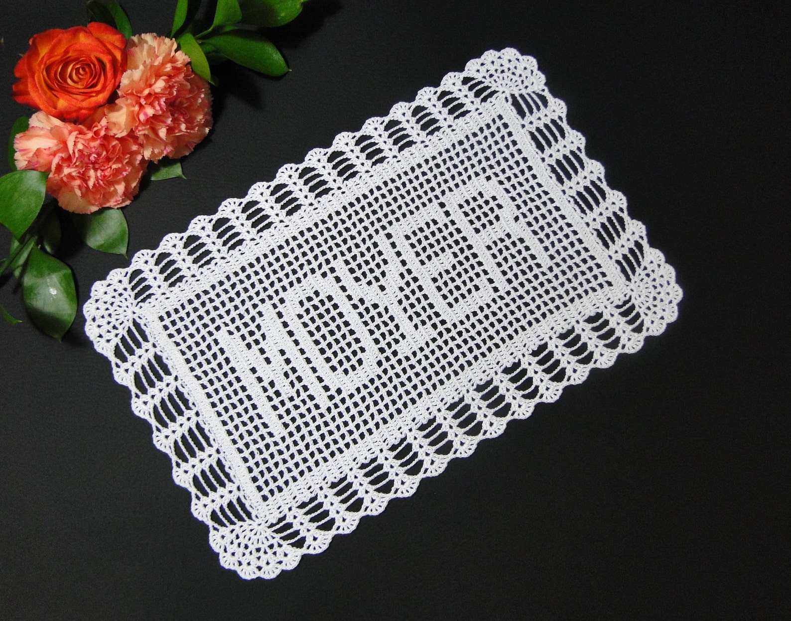Personalized Name Doily Crochet Pattern Version 1 - Name Doily Crochet ...