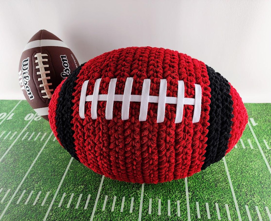 Chunky Football Pillow Crochet Pattern - Large Size - Amigurumi ...