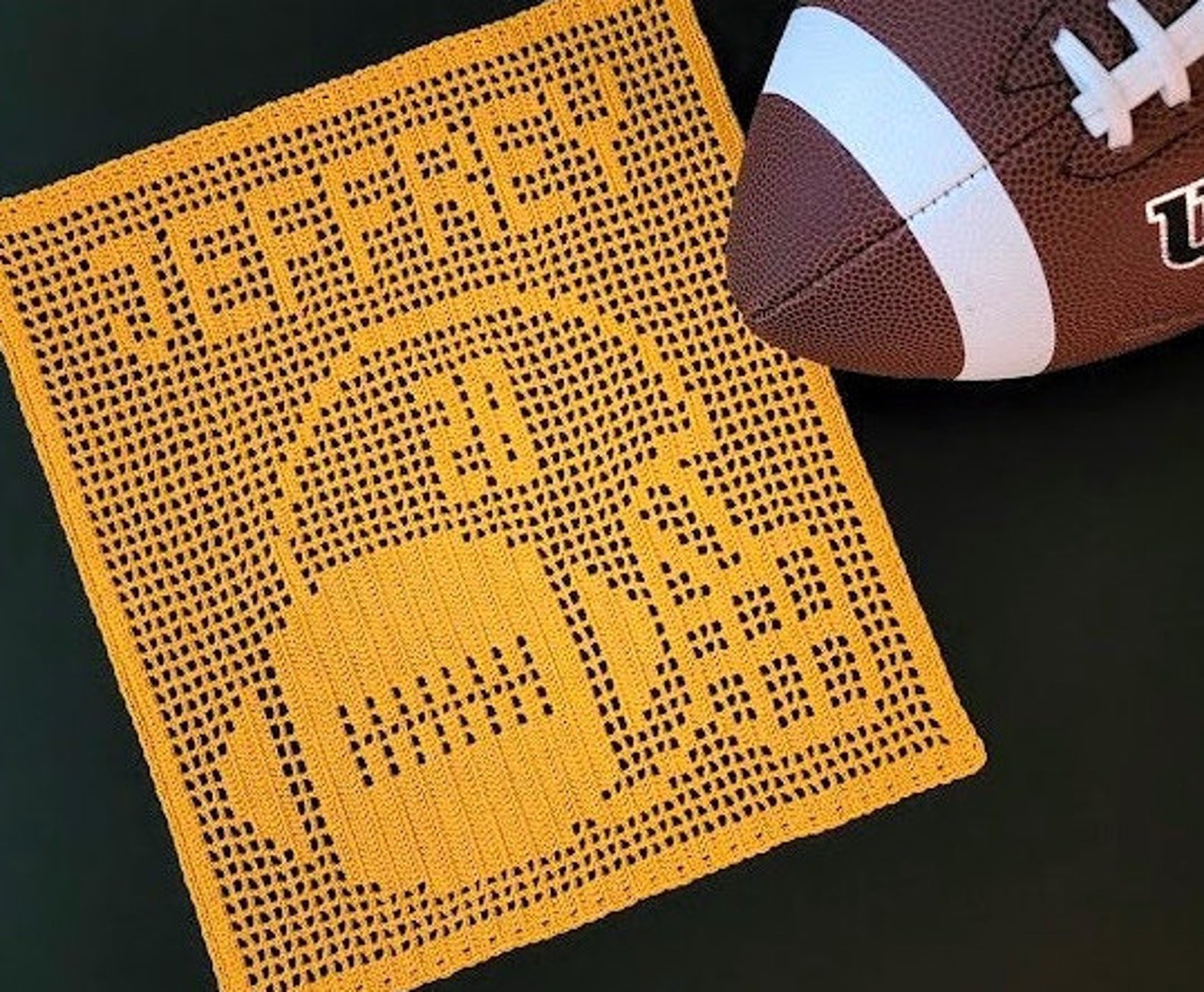 Football Personalized Name Doily Crochet Pattern Football - Etsy