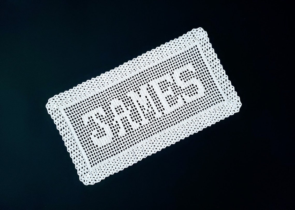 Personalized Name Doily Crochet Pattern Version 2 - Name Doily Crochet ...