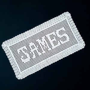 Personalized Name Doily Crochet Pattern Version 2 - Name Doily Crochet ...