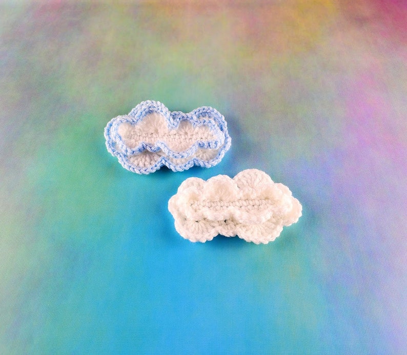 Cloud Applique Crochet Pattern - Cloud Crochet Pattern - Applique ...