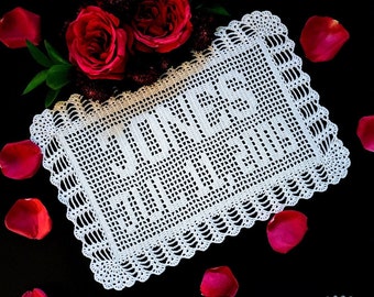 Personalized Name Doily Crochet Pattern Version 1 Name Doily Crochet ...