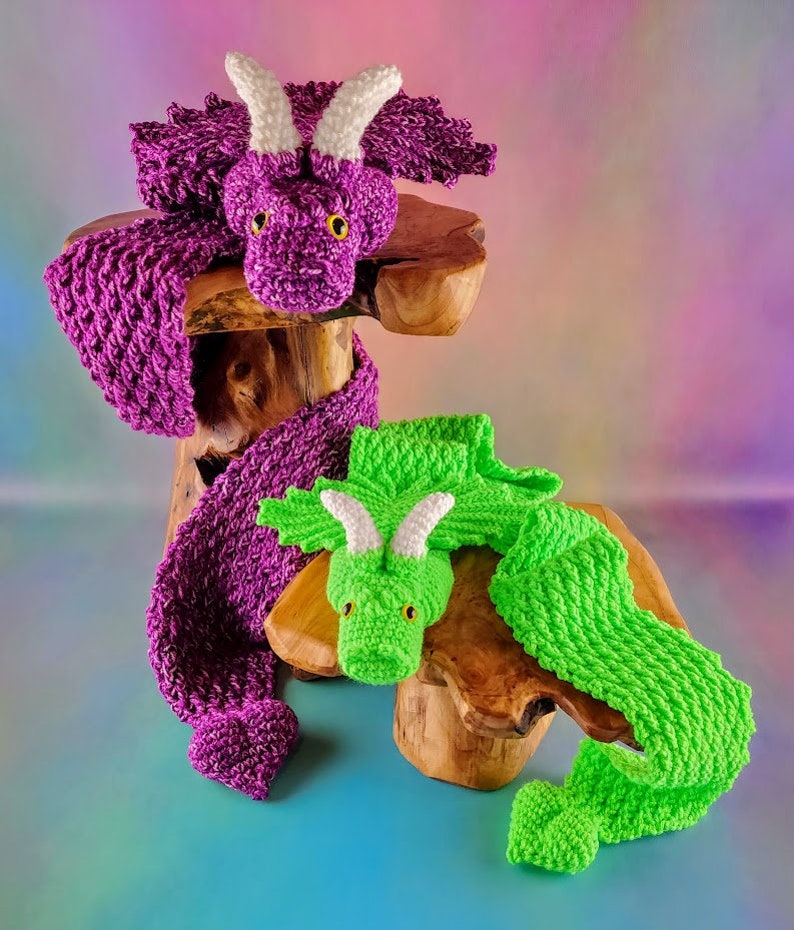 Dragon Scarf Crochet Pattern - Adult and Child Sizes - (PDF Pattern) - Etsy