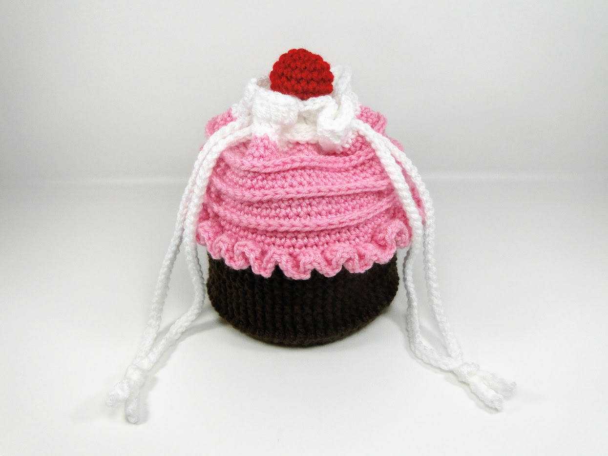 Cupcake Purse Crochet Pattern Two Sizes Included Cupcake | Etsy