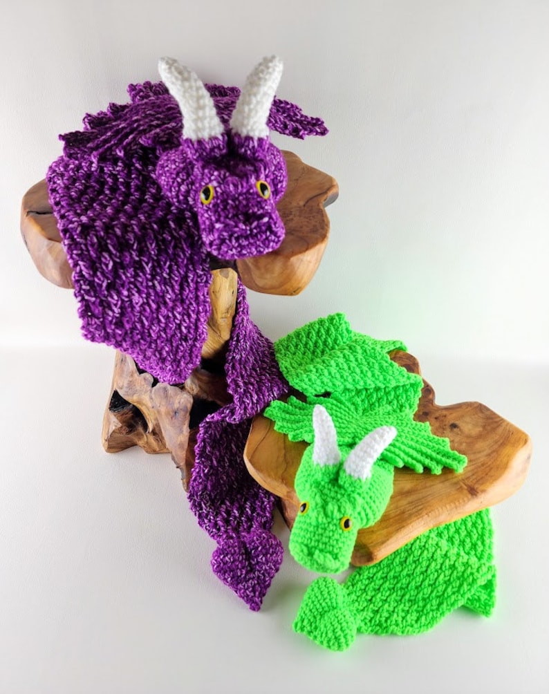 Dragon Scarf Crochet Pattern - Adult and Child Sizes - (PDF Pattern) - Etsy