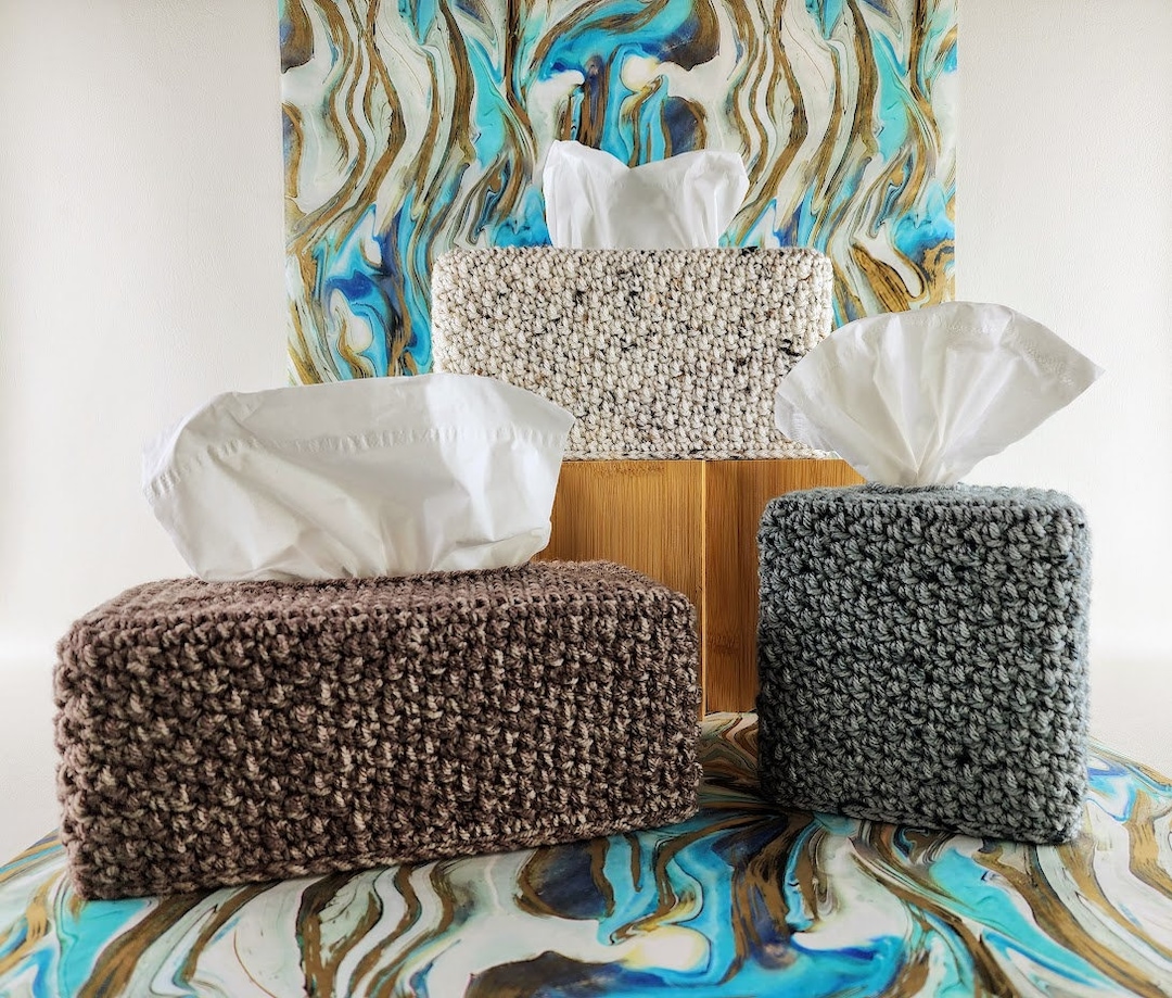 Villa Tissue Box Covers Crochet Pattern in Three Sizes - Tissue Box ...