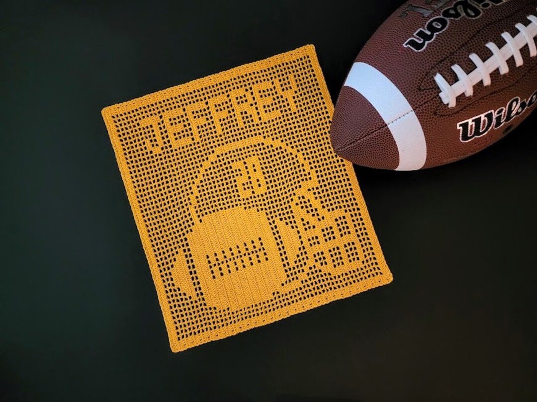 Football Personalized Name Doily Crochet Pattern Football Name Fillet ...