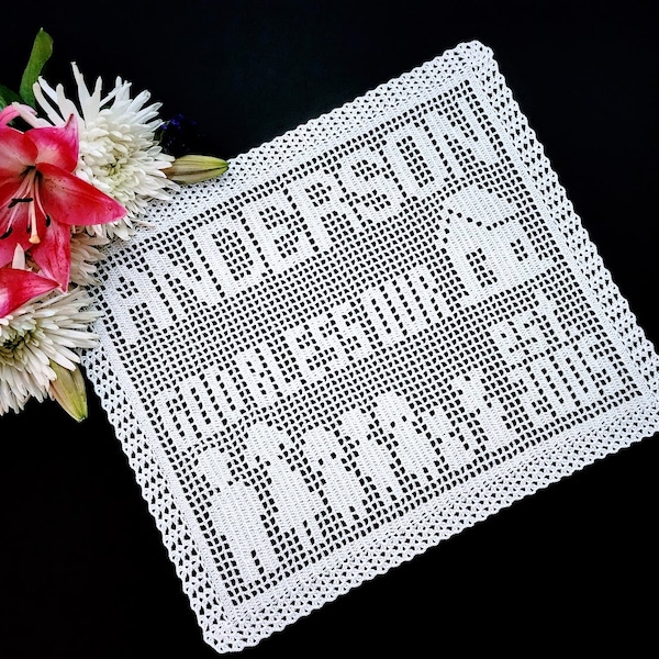 Filet Crochet Doily - Etsy
