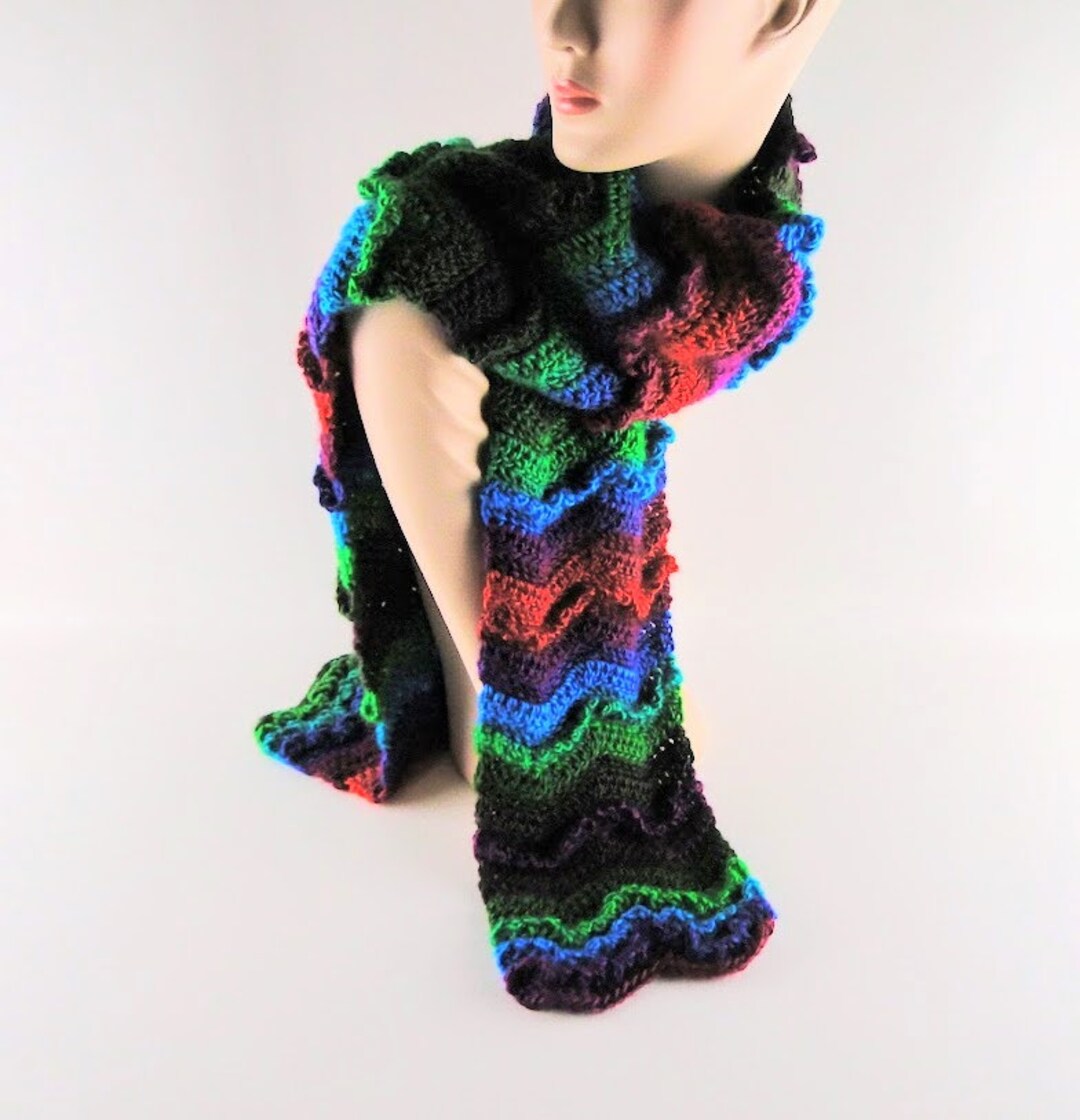 Modern Texture Scarf Crochet Pattern Winter Scarf Crochet Pattern ...