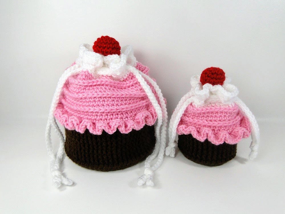 Cupcake Purse Crochet Pattern Two Sizes Included Cupcake | Etsy