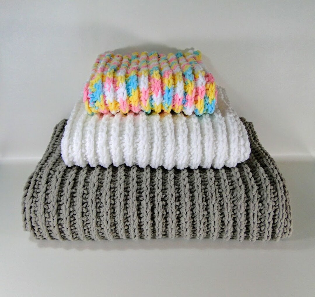 Chunky Baby Blanket Crochet Pattern - Chunky Blanket Crochet Pattern in ...