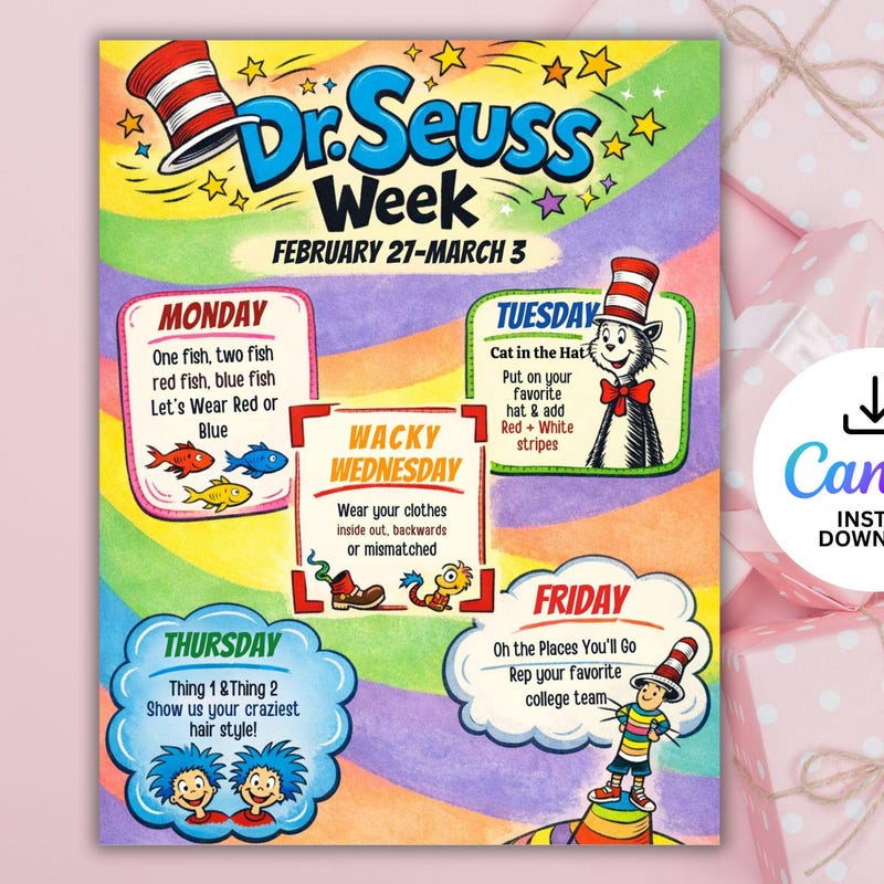 Dr Seuss Poster - Etsy