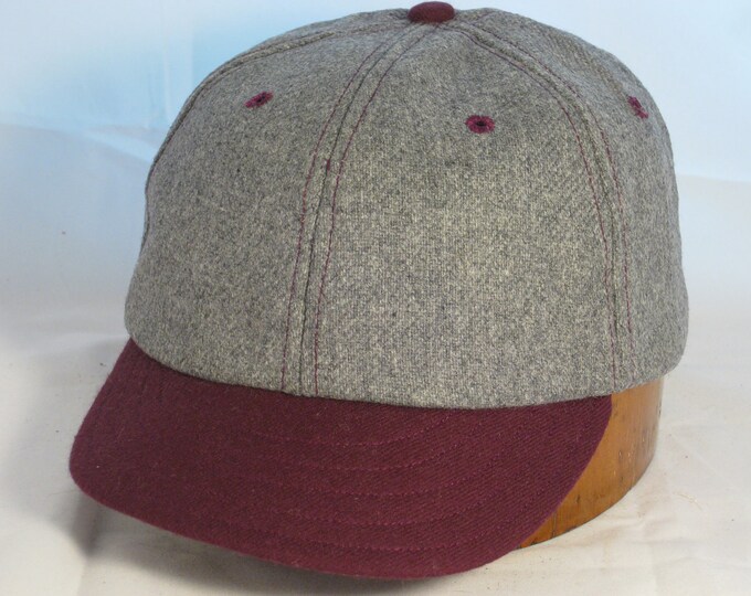 Baseball Cap, 6 Panel Soft Wool Flannel With Supple Leather Sweatband ...