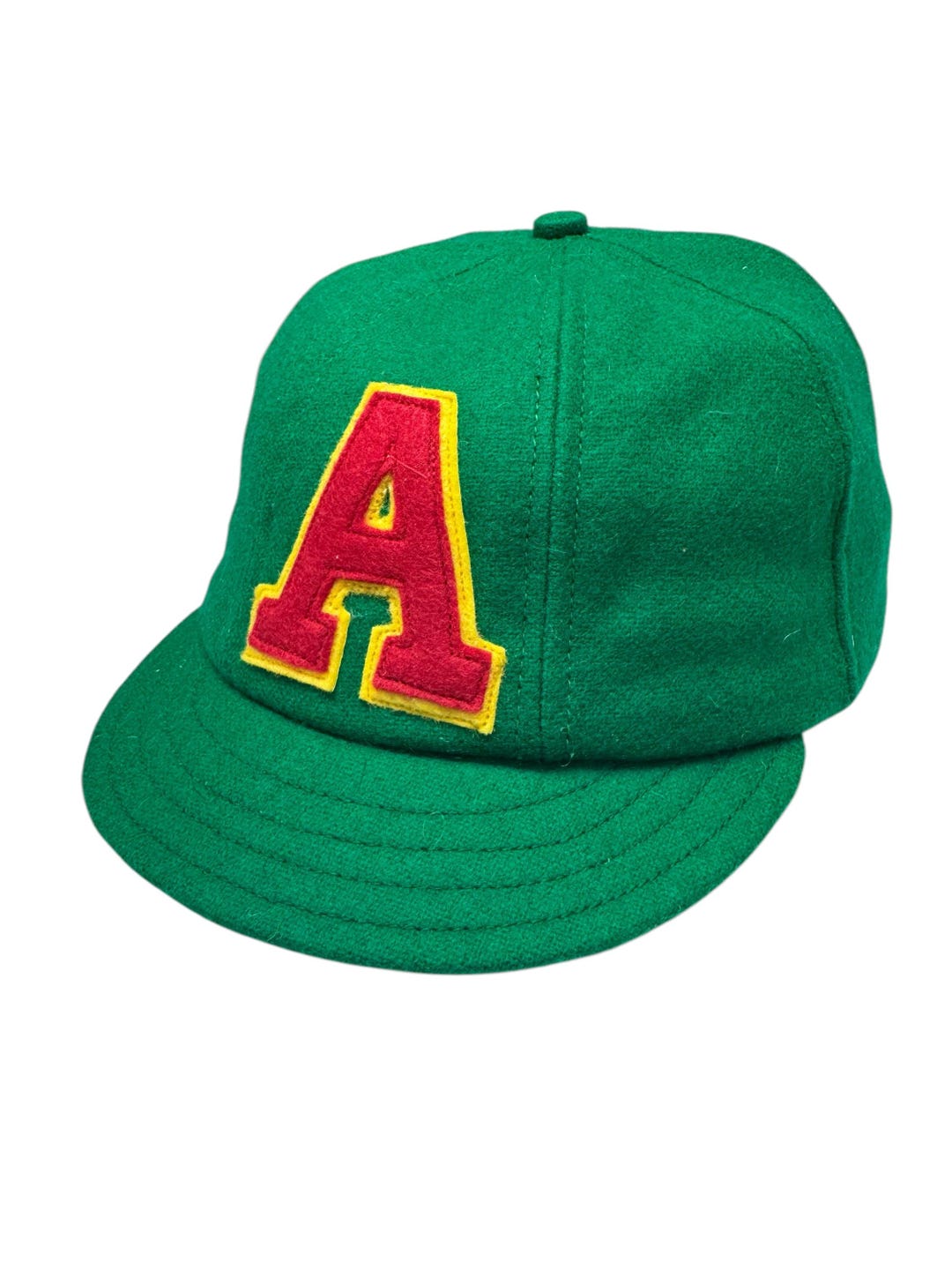 The Angus Schoolboy Cap. Wool 6 Panel With Short 1.5” Visor, Fitted to ...