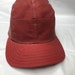 Nautical Red Waxed Cotton 4 Panel Cap With Front Pockets. Fitted or ...