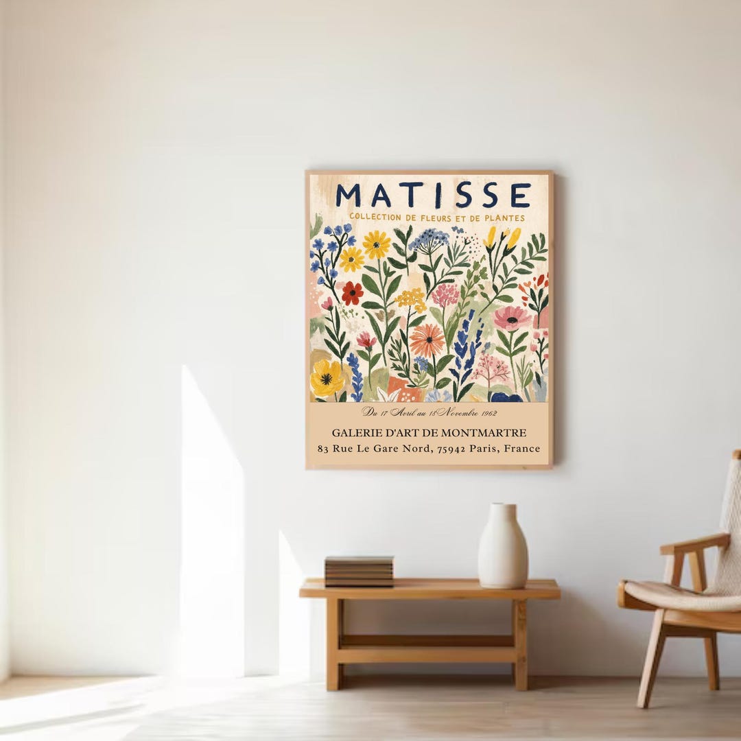 Matisse Botanical Art Prints - Digital Download Flower Wall Art ...