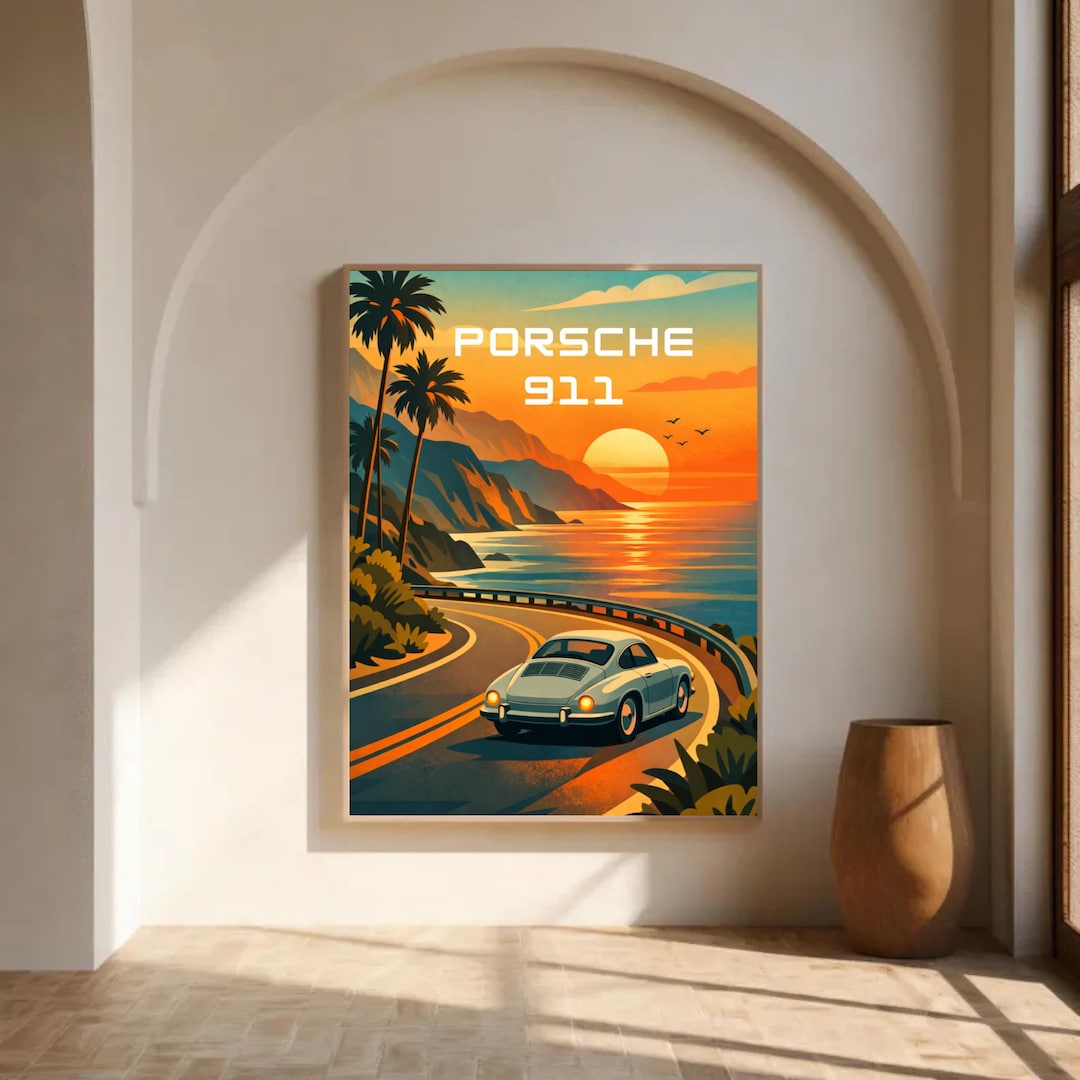 1980s Porsche 911 Poster - Iconic 930 Turbo Print for Classic Room ...