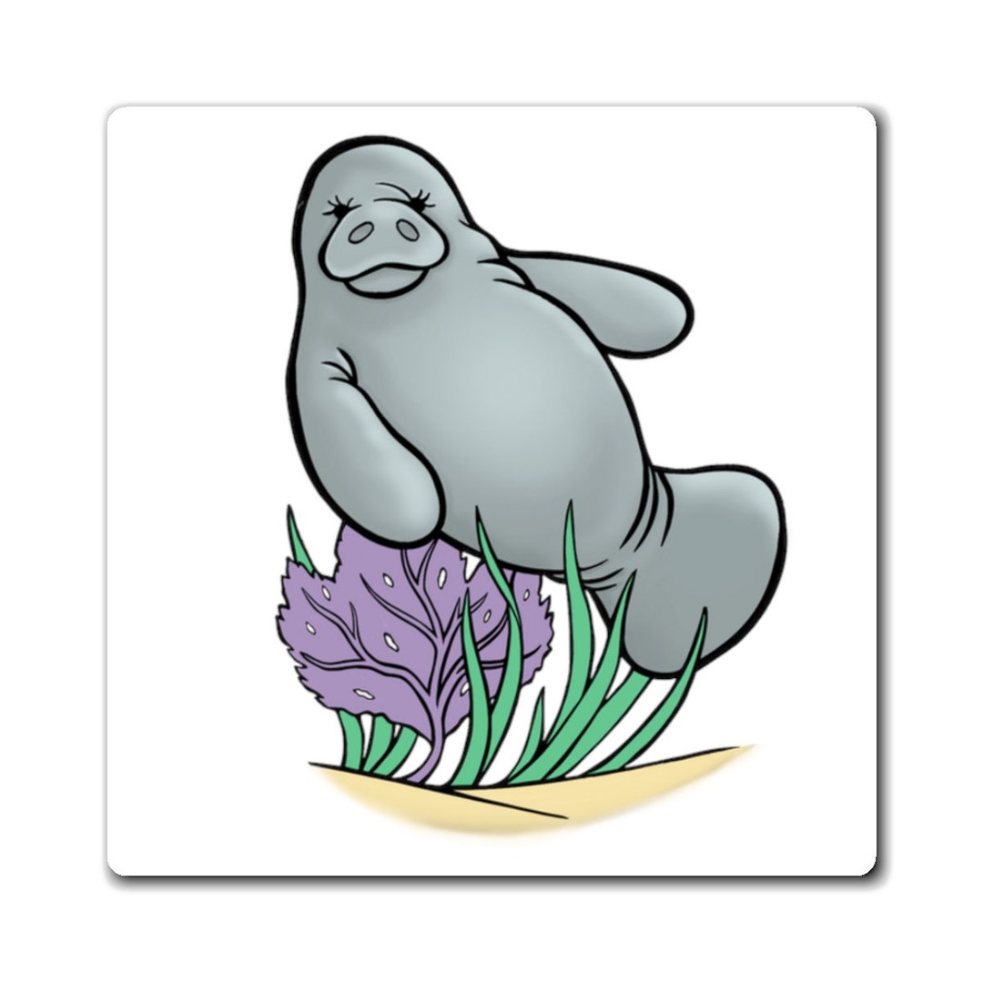 Manatee Gift. Adorable Manatee Magnet. Perfect Gift for a Manatee Lover ...