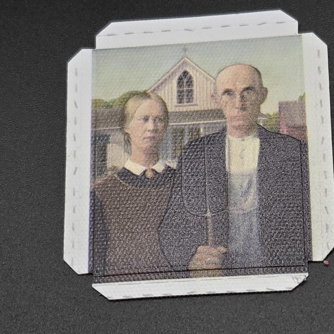 Zuru Masterpieces: Grant Wood's American Gothic Miniature Painting - Etsy
