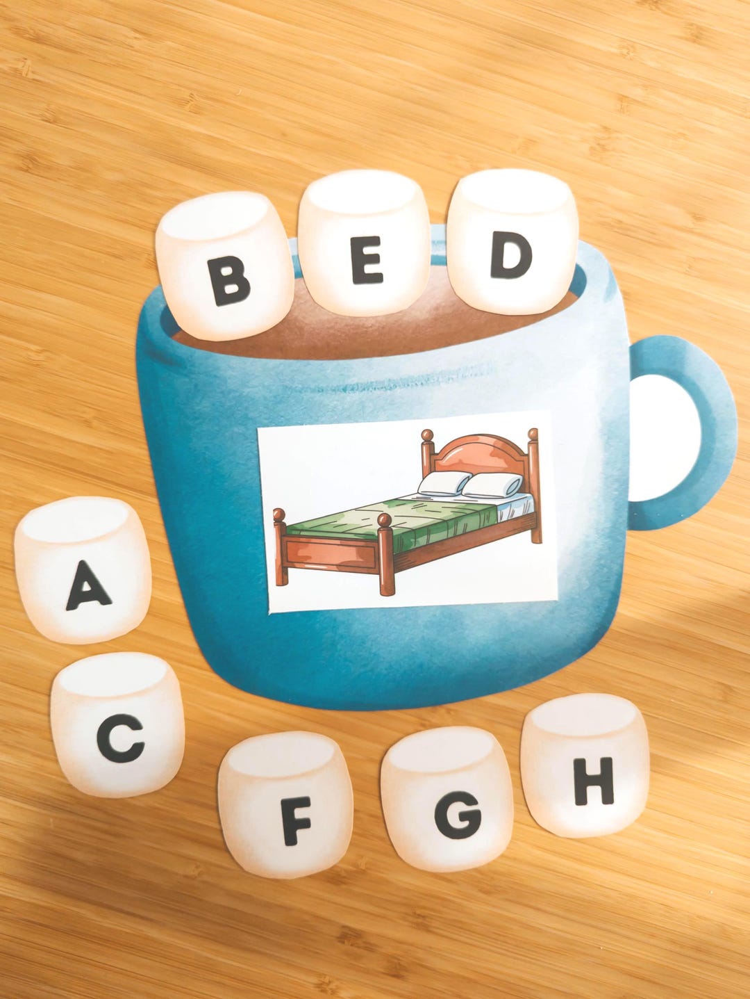 Hot Cocoa Spelling Craft | Winter Literacy Activity | CVC Word Building ...