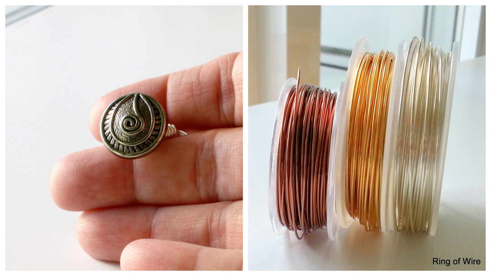 Silver Button Ring Button Jewelry Metal Button Ring Silver - Etsy