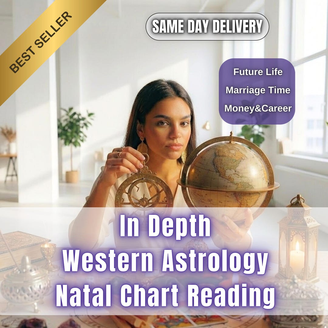 Natal Chart Reading, Full Birth Chart Report, Future Life Western ...