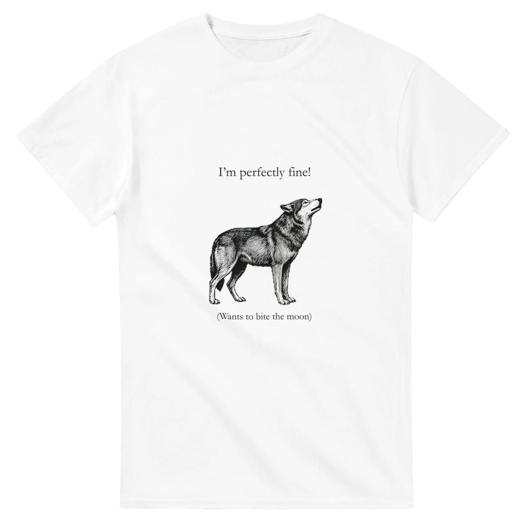 Feral Wolf T-shirt, Feralcore Goblincore Tee, I’m Perfectly Fine Wants ...