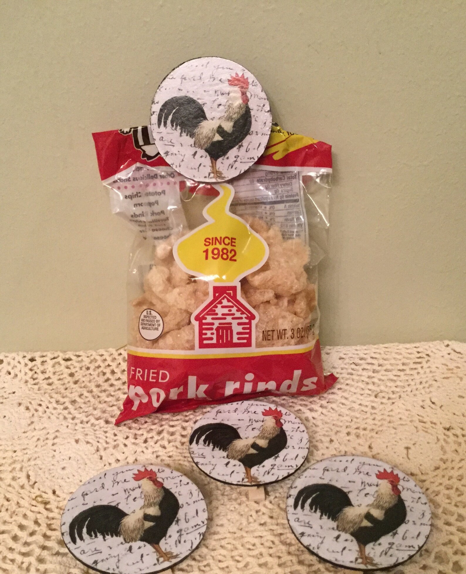 Rooster Chip Clips Set of Four Housewarming Farm Kitchen - Etsy