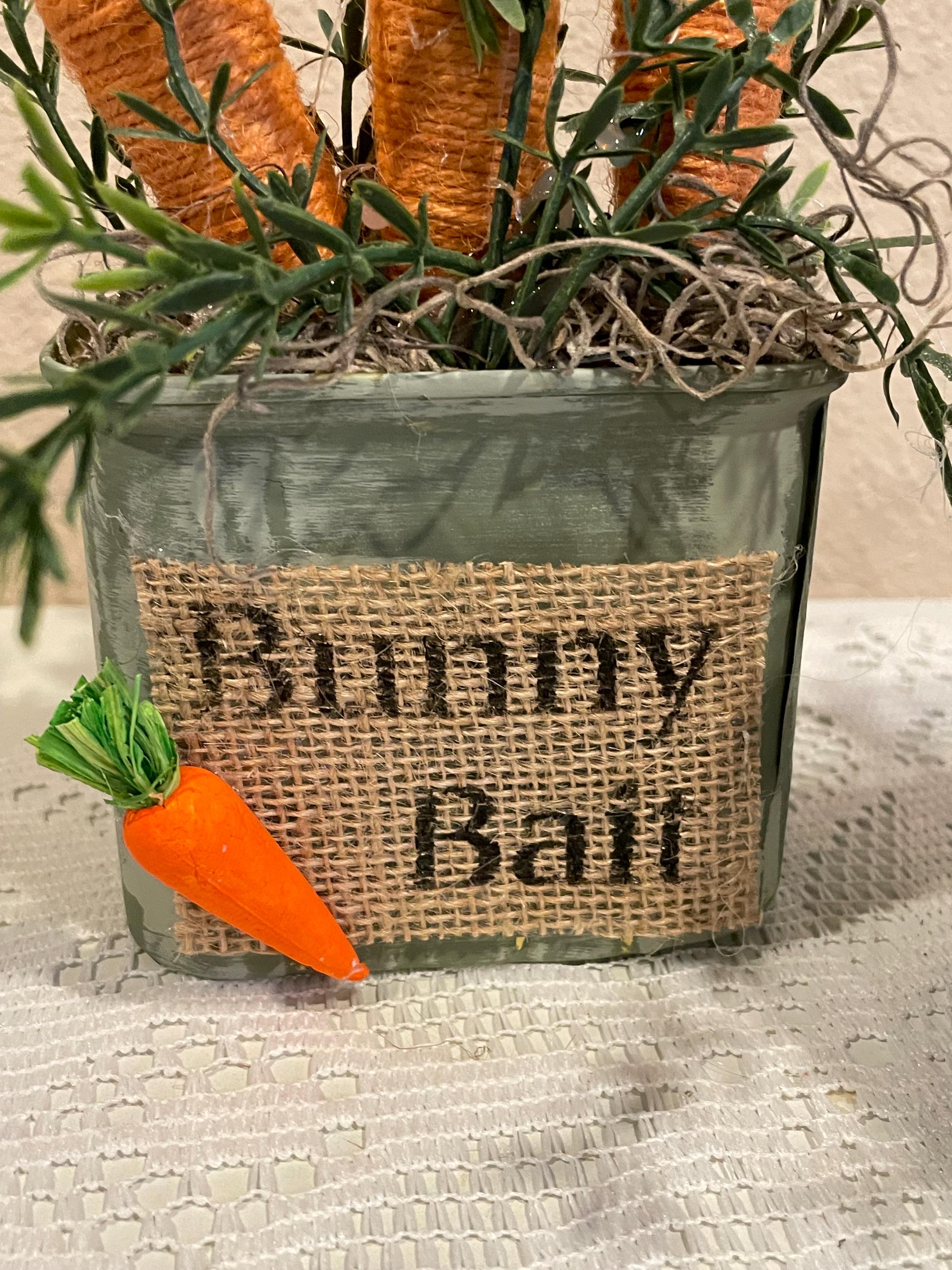 Rabbit Tins Bunny Bait Cans Easter Decor - Etsy