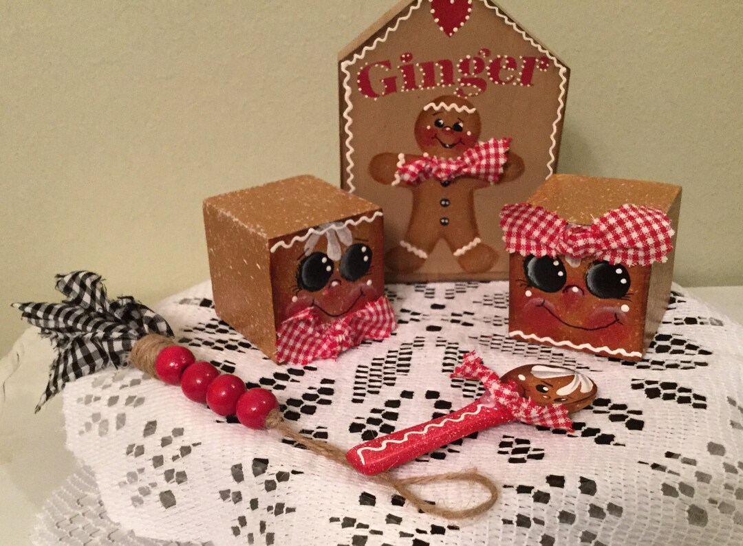 Gingerbread Tier Tray Set of Five Housewarming Ginger Collector Ginger ...