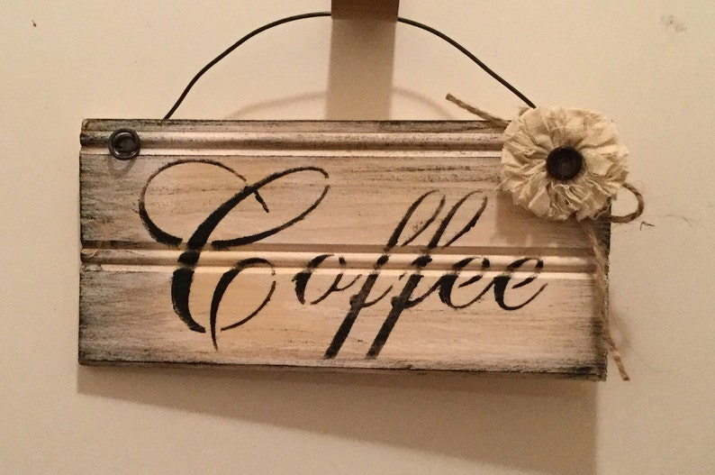 Coffee Upcycled Wood Sign Farm Sign Housewarming Gift Country | Etsy