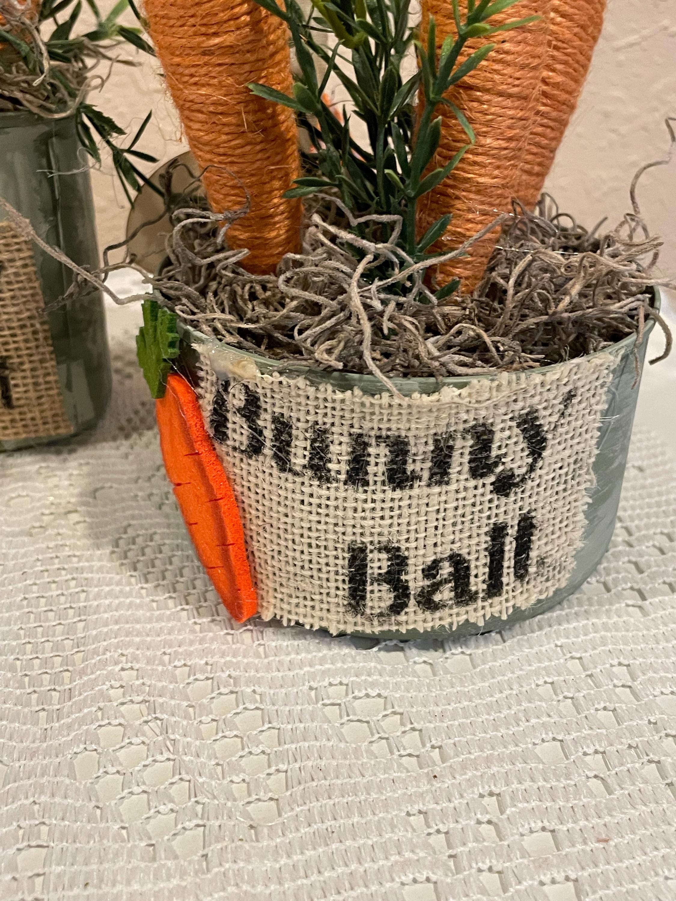 Rabbit Tins Bunny Bait Cans Easter Decor - Etsy